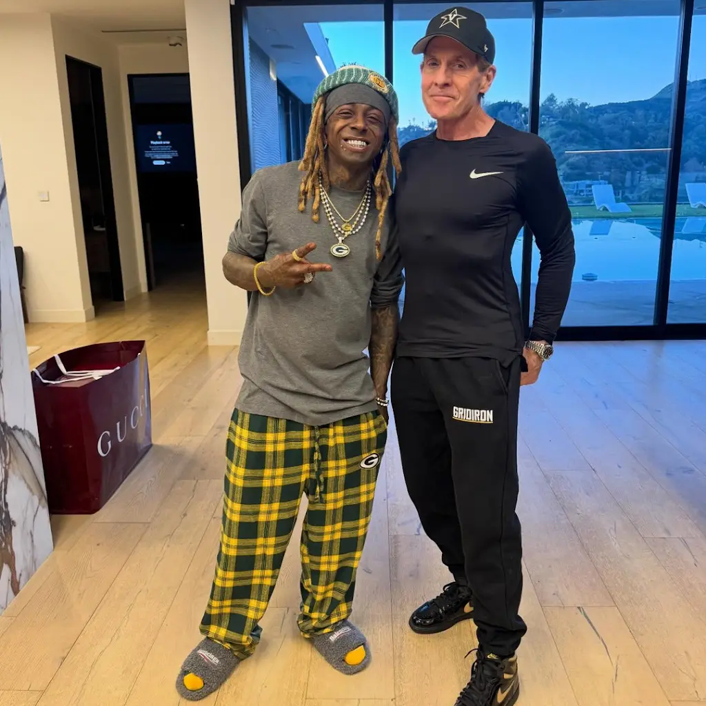 Lil Wayne With Skip Bayless And His Wife Ernestine Before The Green Bay ...