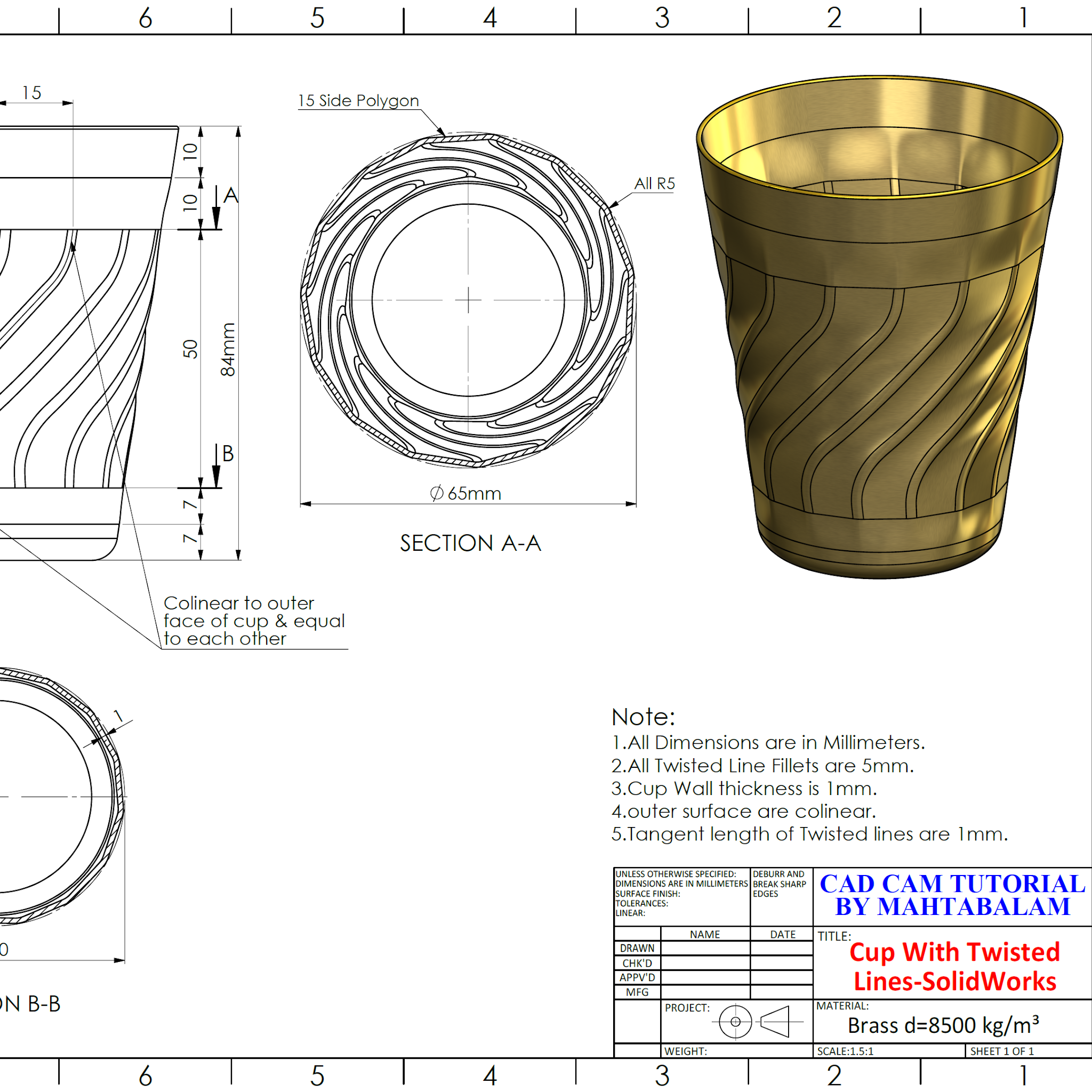 Post from CAD CAM TUTORIAL BY MAHTABALAM