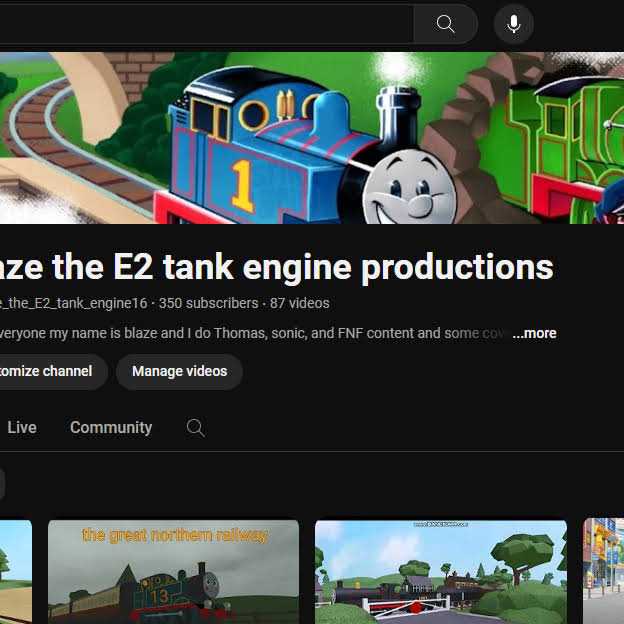 Post from blaze the E2 tank engine productions