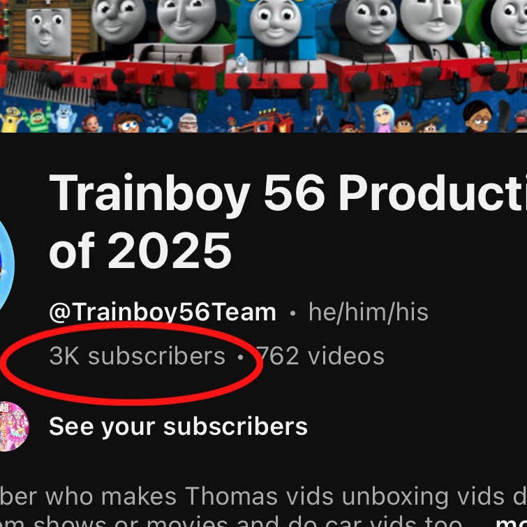Post from Trainboy 56 Productions of 2026