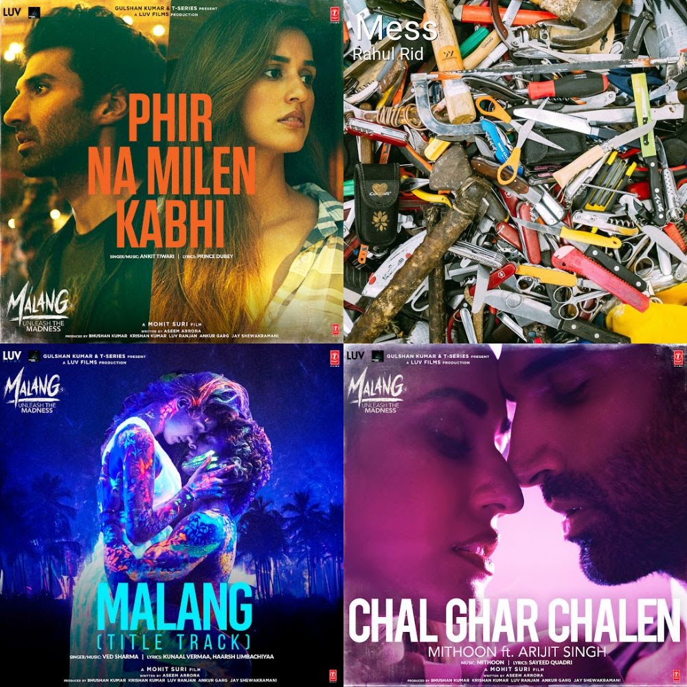 Malang All Songs 2020 , Malang movie songs, Title Track, chal ghar ...