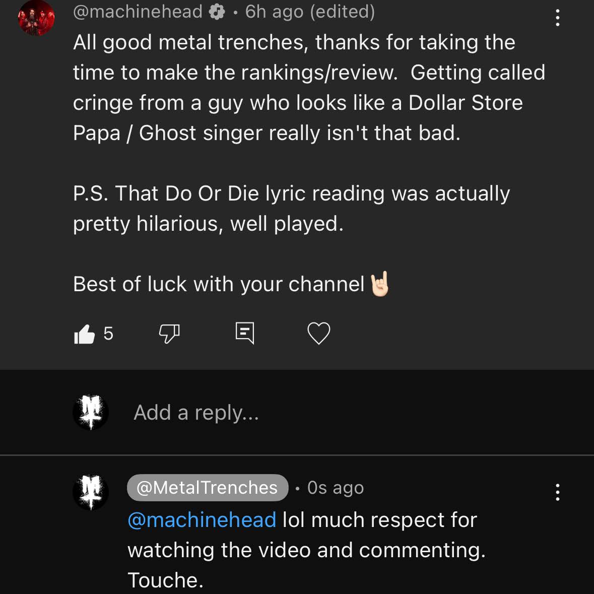 Post from Metal Trenches