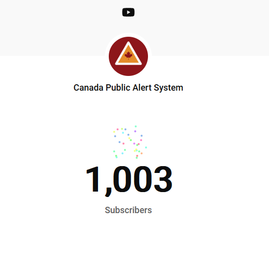 Post from Canada Public Alert System