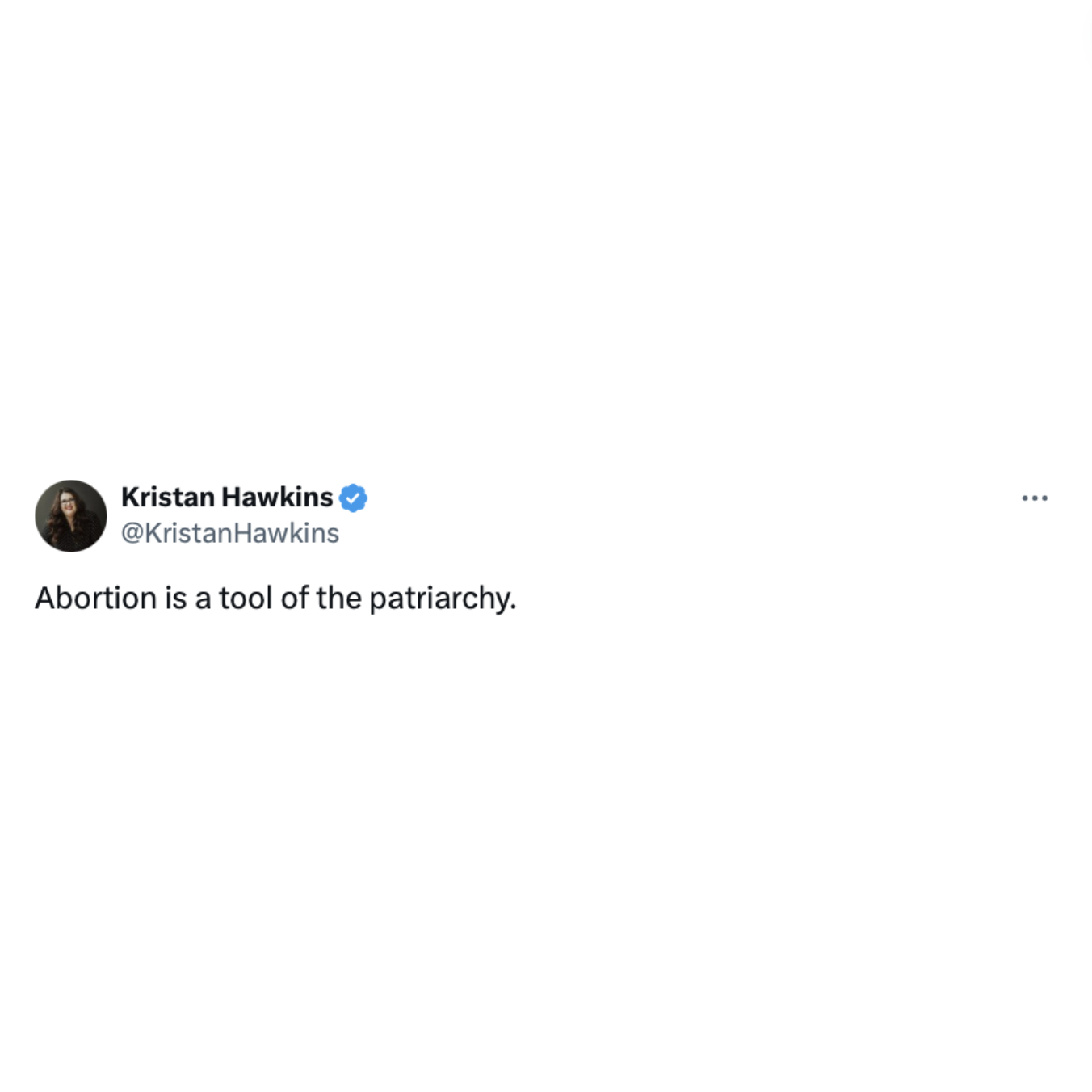 Post from Kristan Hawkins