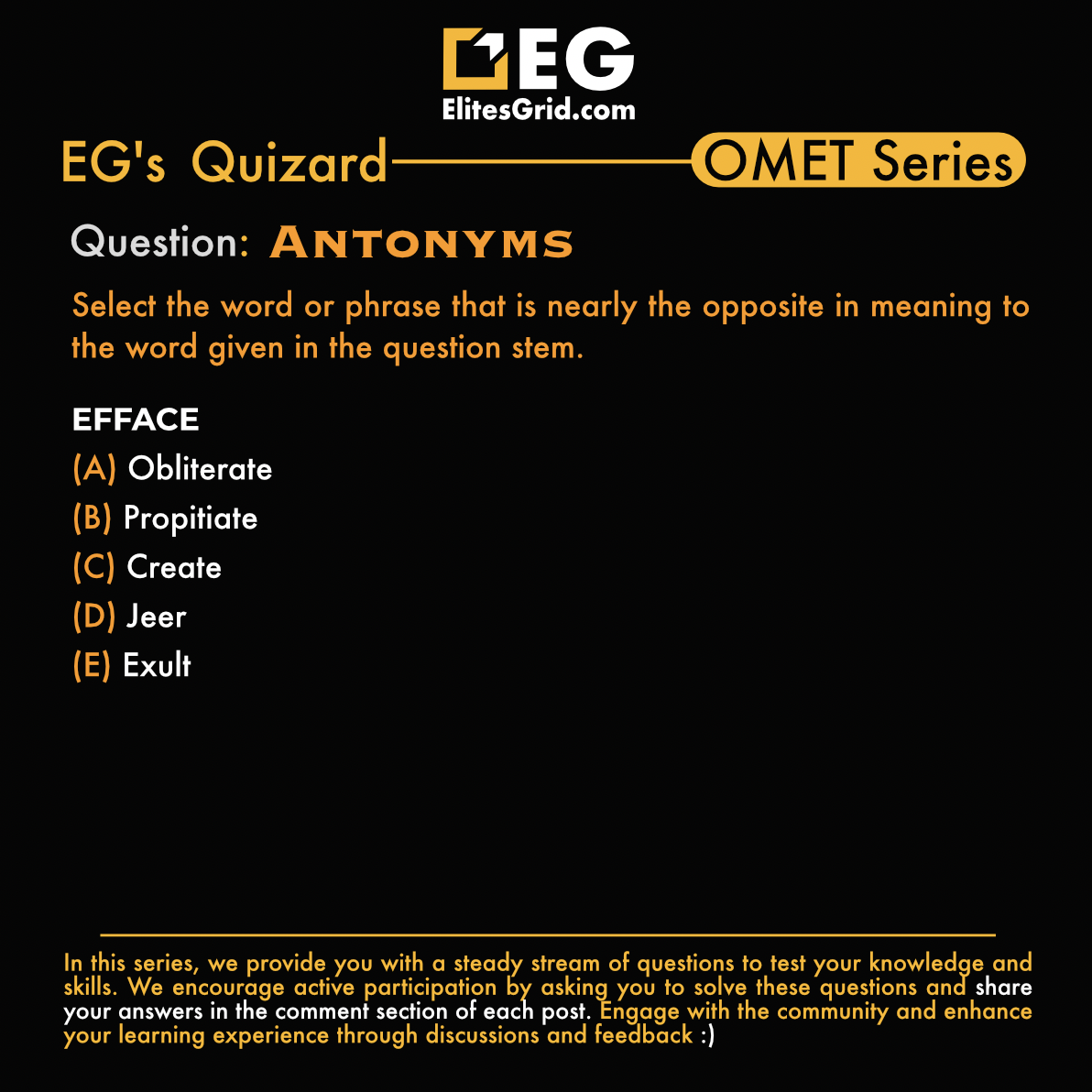 Post from ELITES GRID - CAT PREP