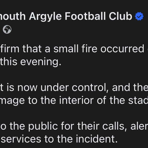 Post from Cornish Janner - Plymouth&TruroFanTV