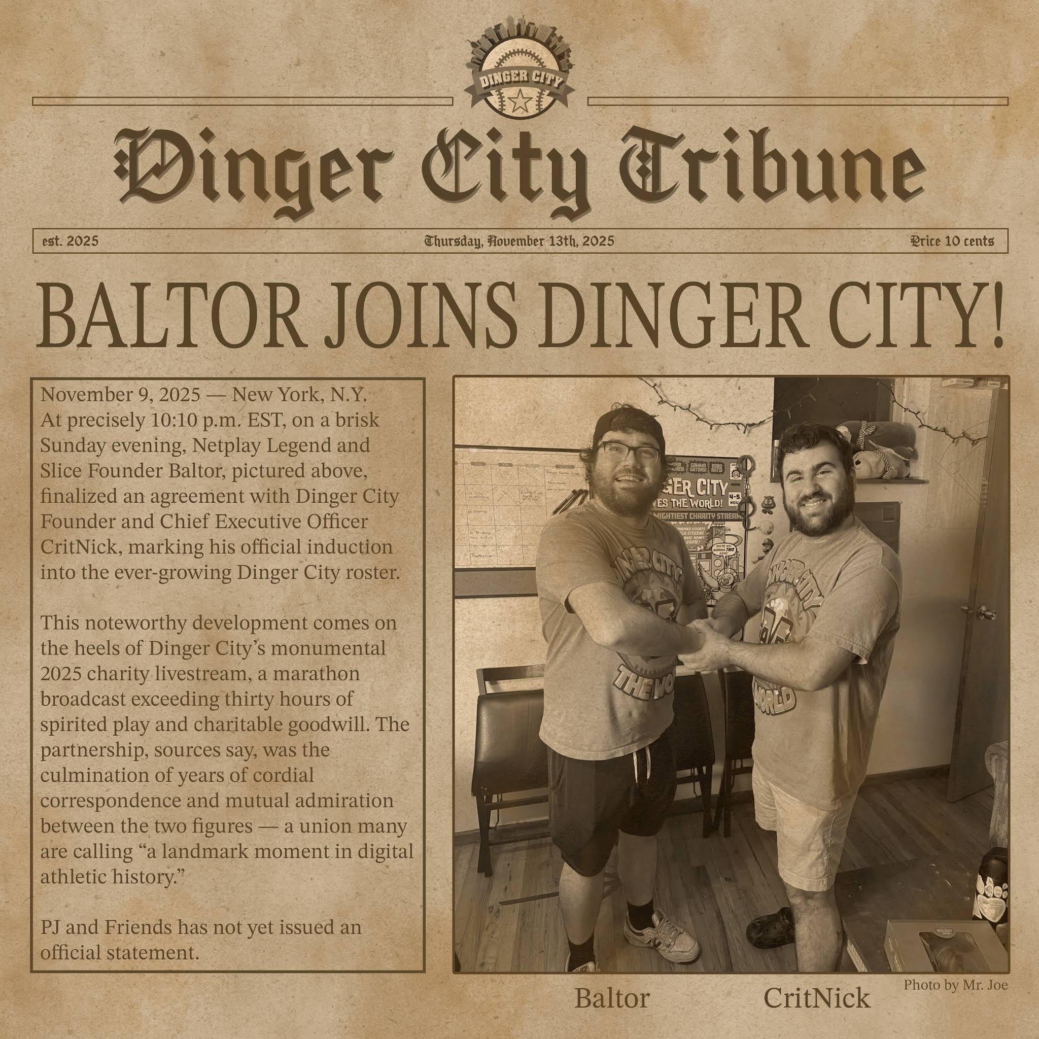 Post from Dinger City