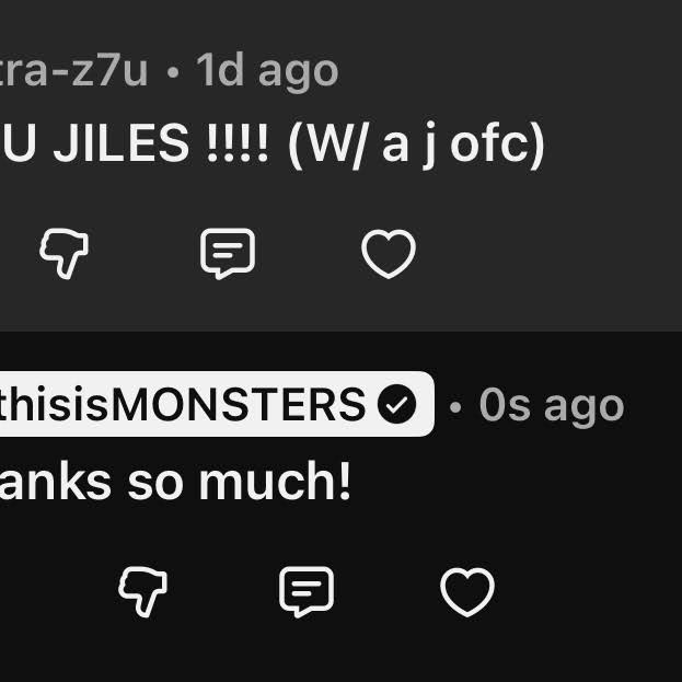 Post from this is MONSTERS