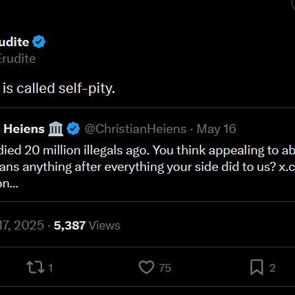 Post from notsoErudite