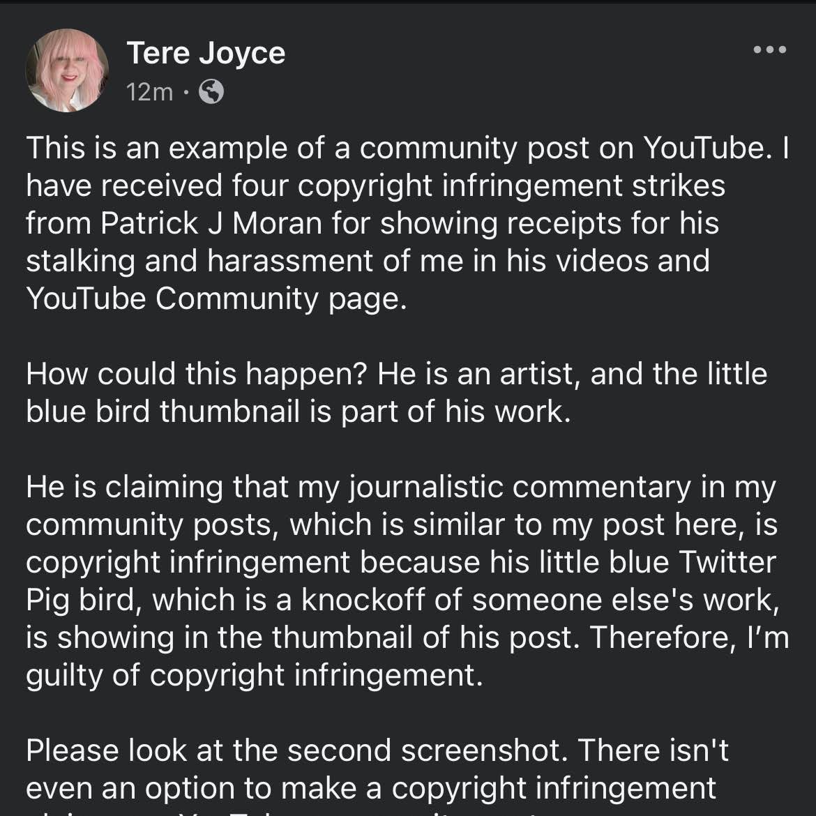 Post from Not My Rabbit Hole with Tere Joyce