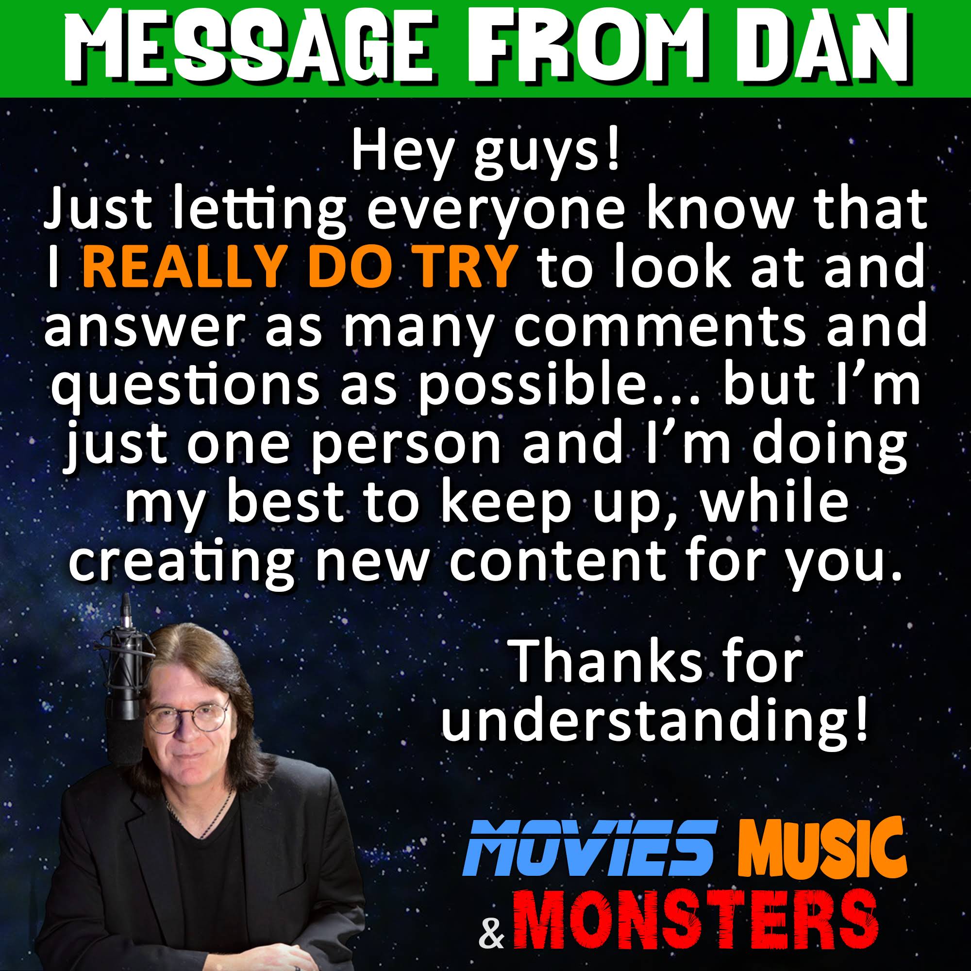 Post from Dan Monroe / Movies, Music & Monsters