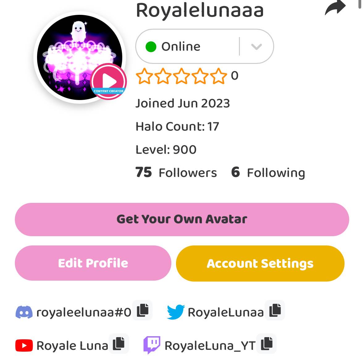 Post from Royale Luna