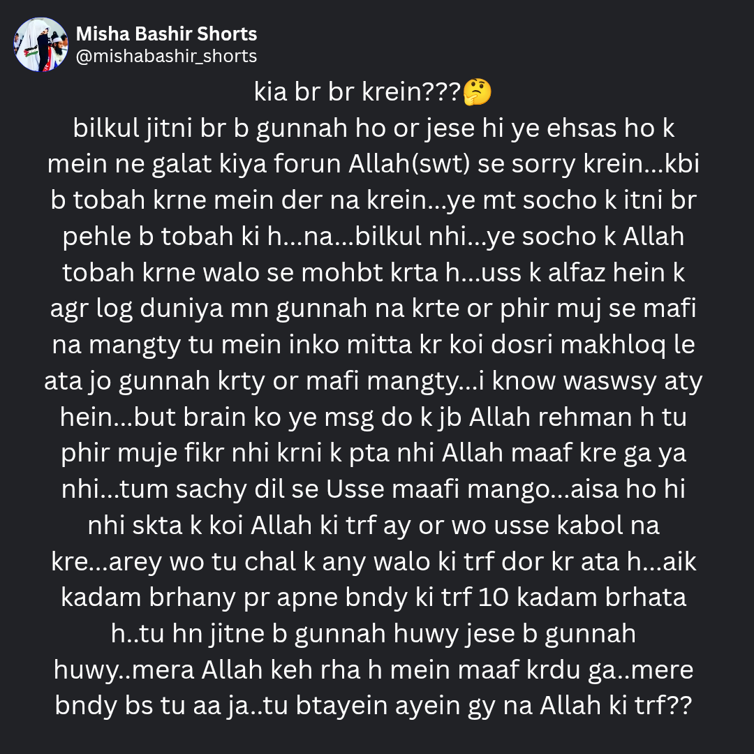 Post from Misha Bashir Shorts