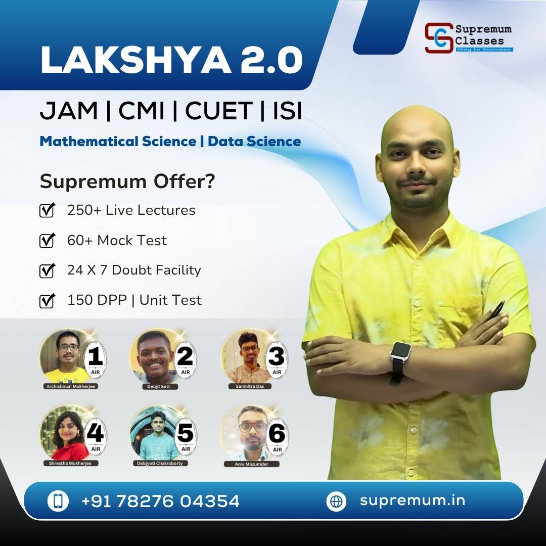 Post from Supremum Classes - IIT JAM | GATE | CMI