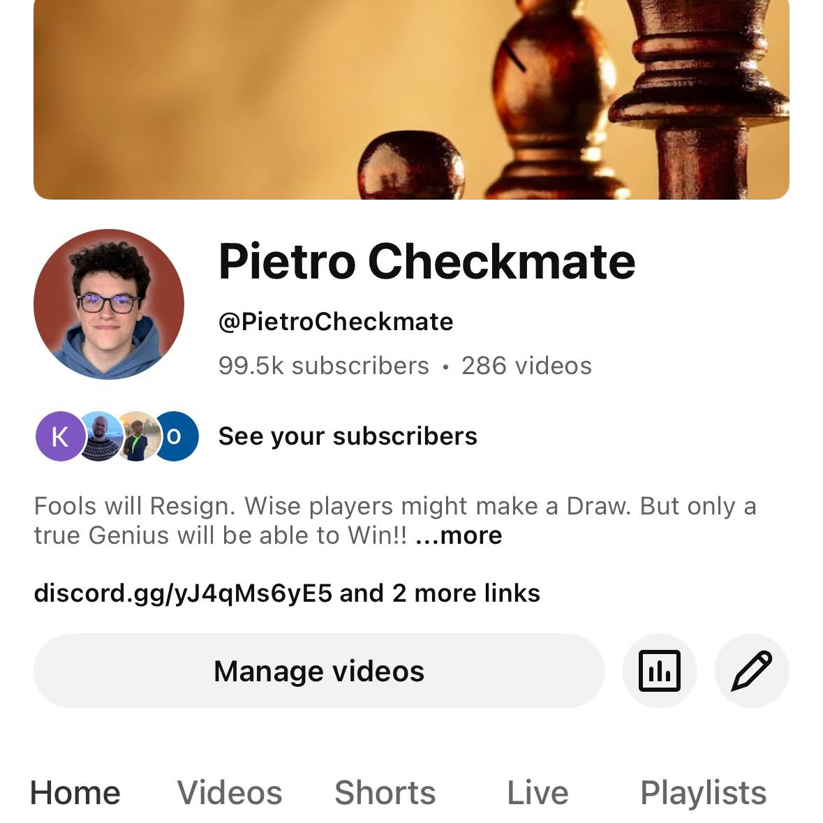 Post from Pietro Checkmate