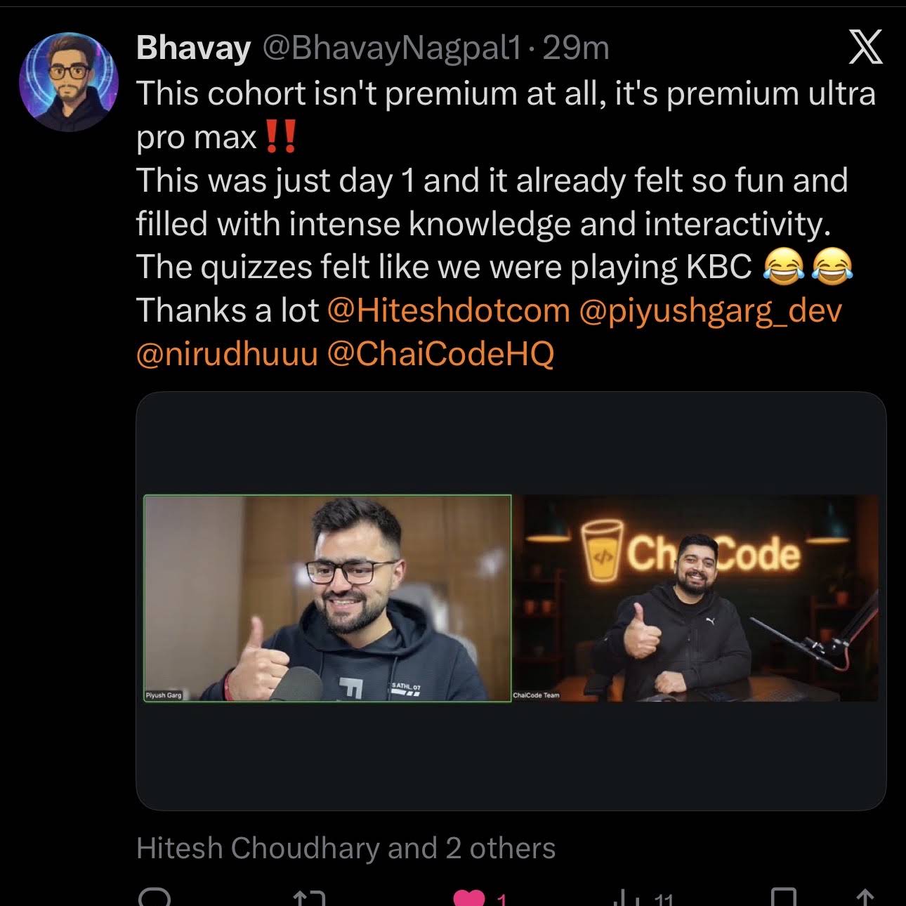 Post from Chai aur Code