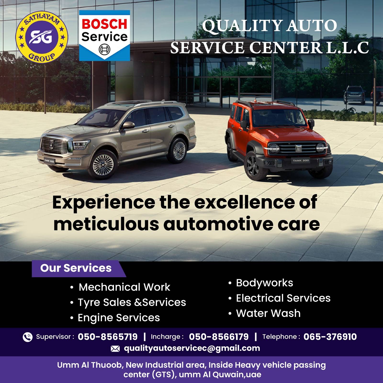 Post from QUALITY AUTO SERVICE CENTER LLC