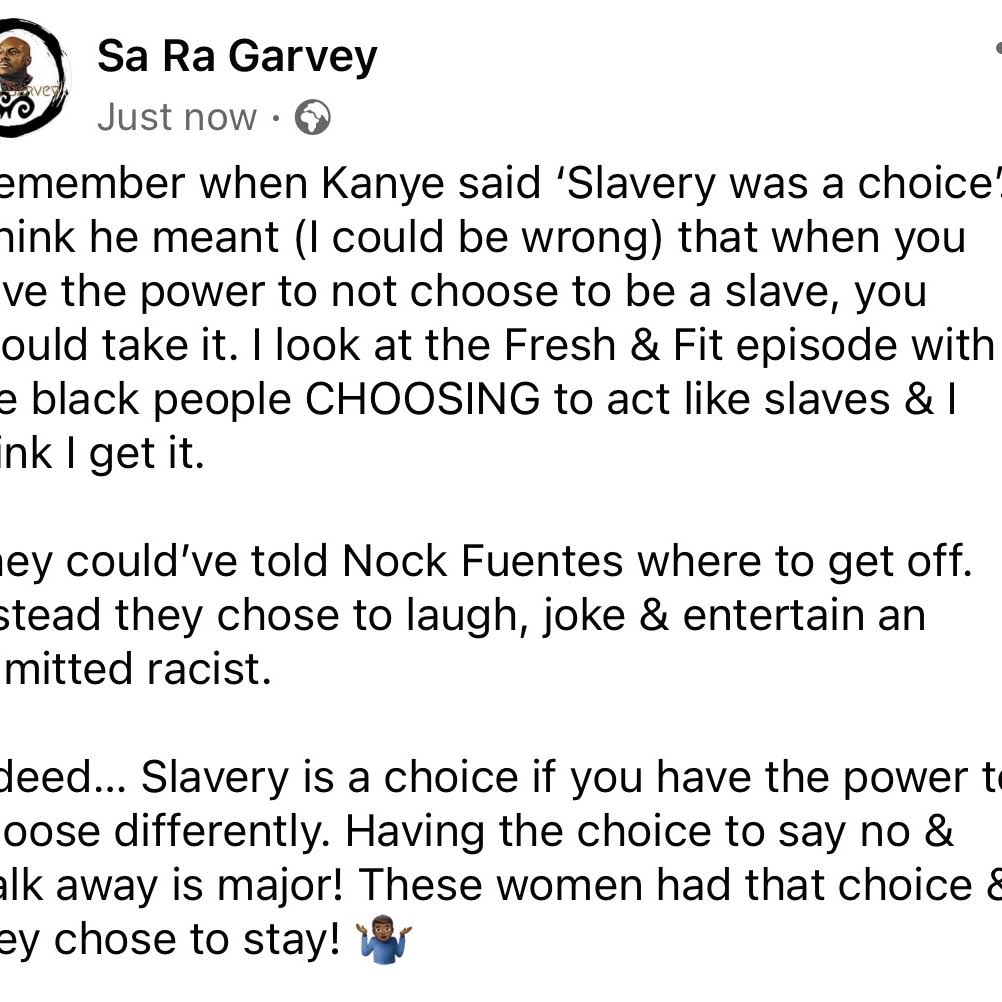 Post from Sa Ra Garvey
