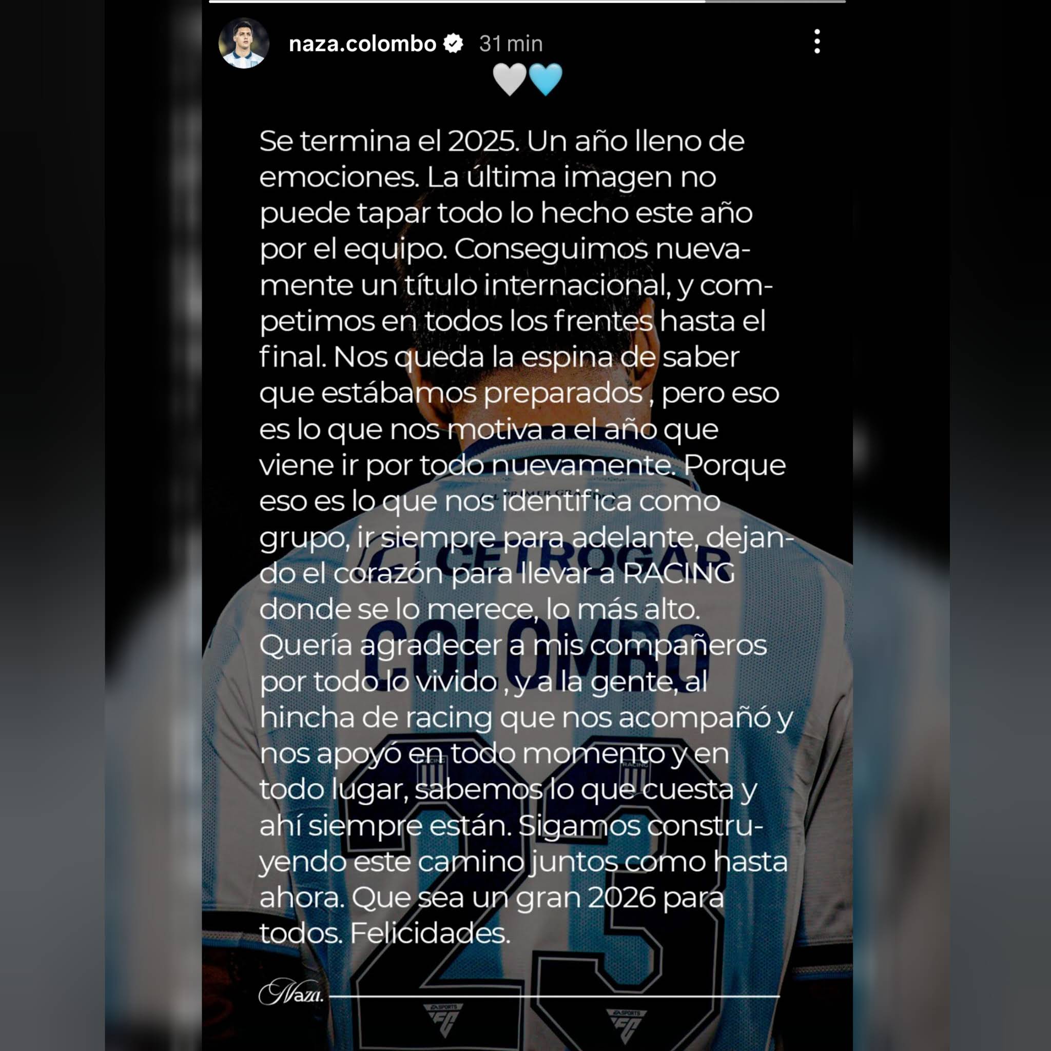 Post from Racingmaníacos