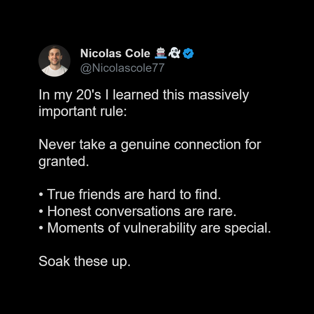Post from Nicolas Cole