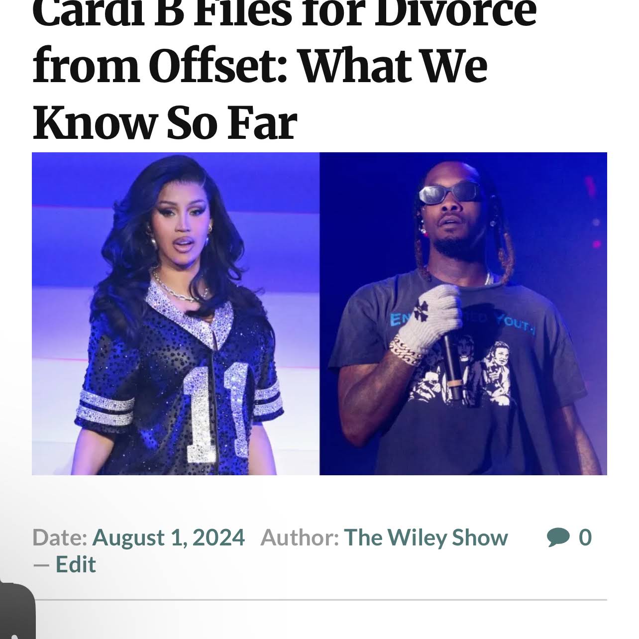 Post from The Wiley Show