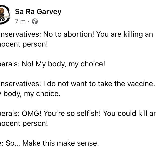 Post from Sa Ra Garvey