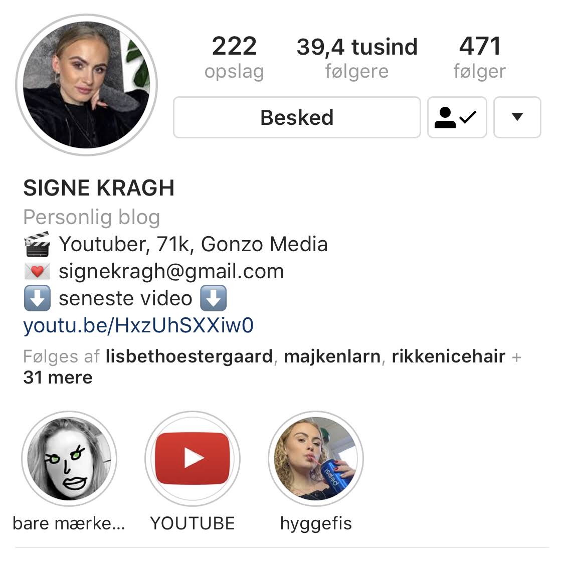 Post from Signe Kragh