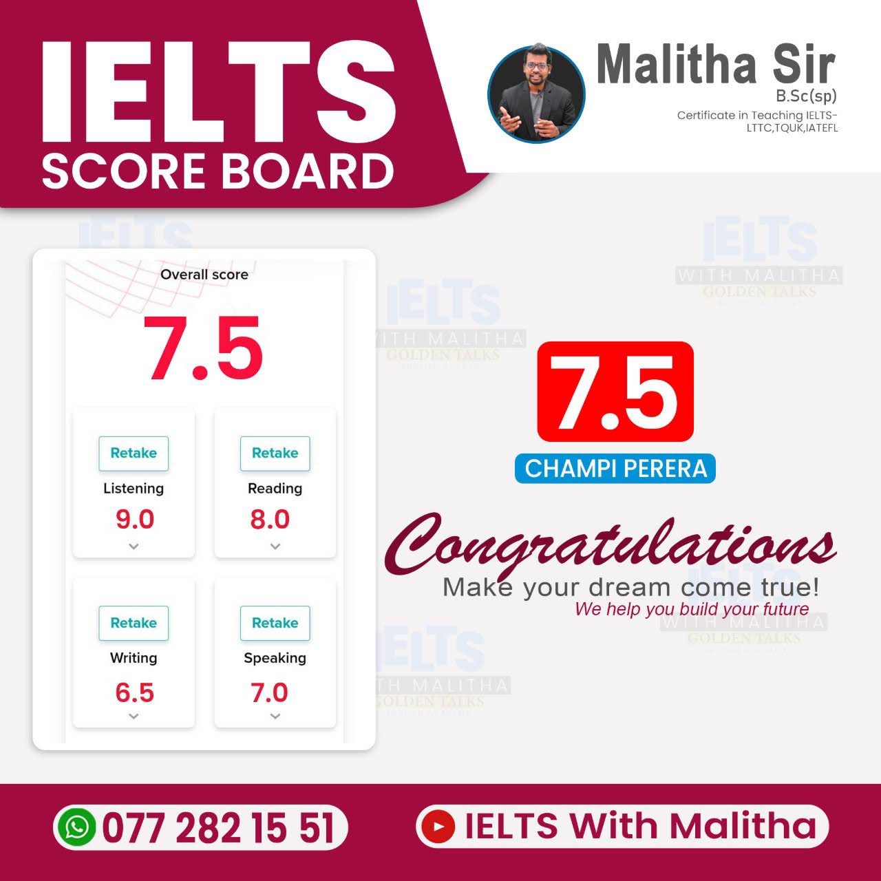 Post from IELTS with Malitha