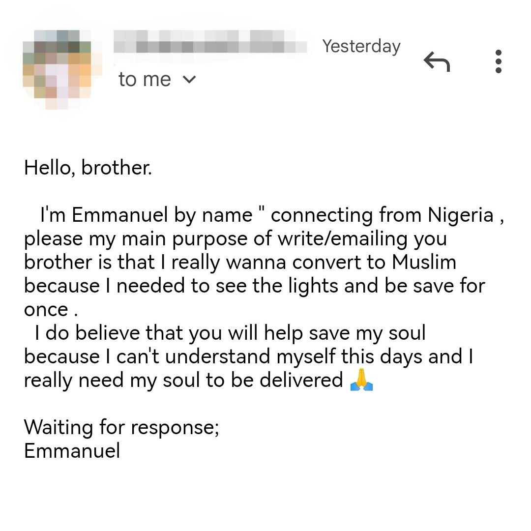 Post from One True Message Foundation