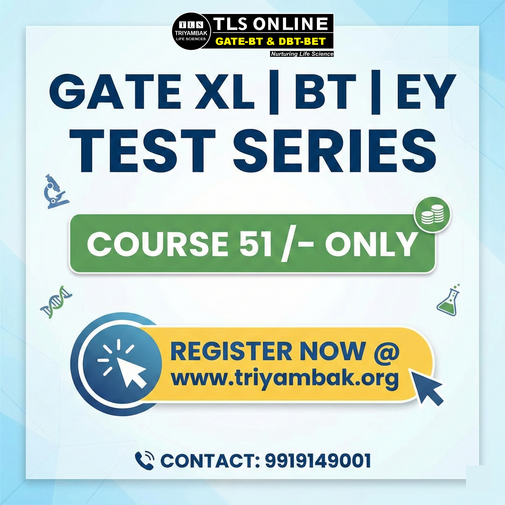 Post from GATE BIOTECHNOLOGY, GATE-XL, GATE-EY: TLS Online