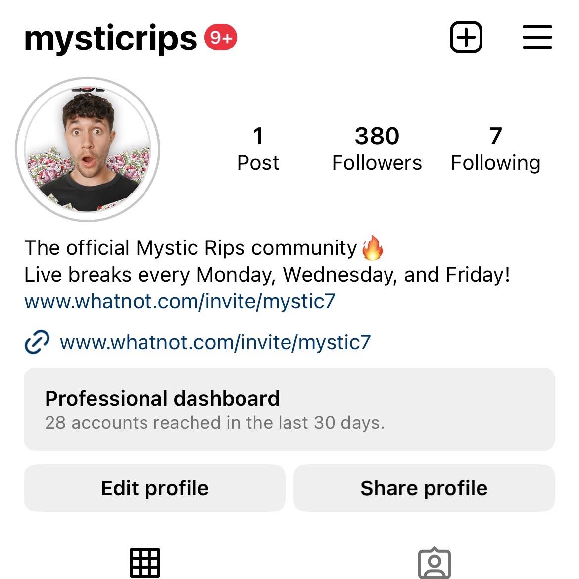 Post from Mystic Rips