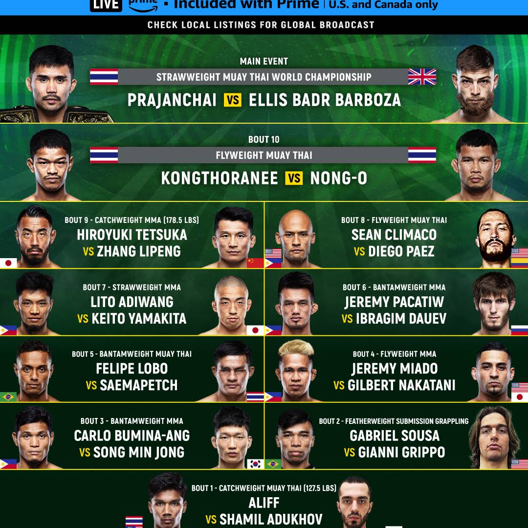 Post from ONE Championship