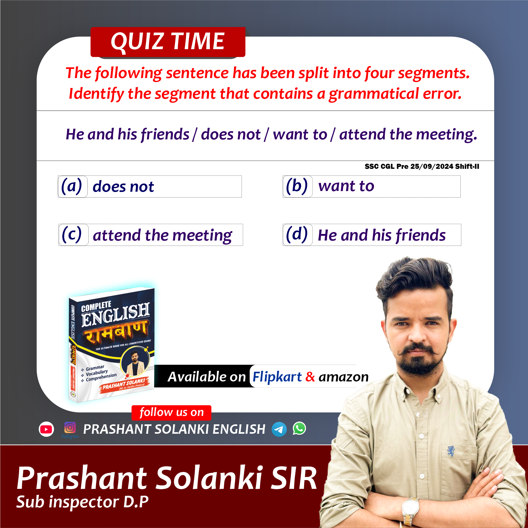 Post from Prashant Solanki English