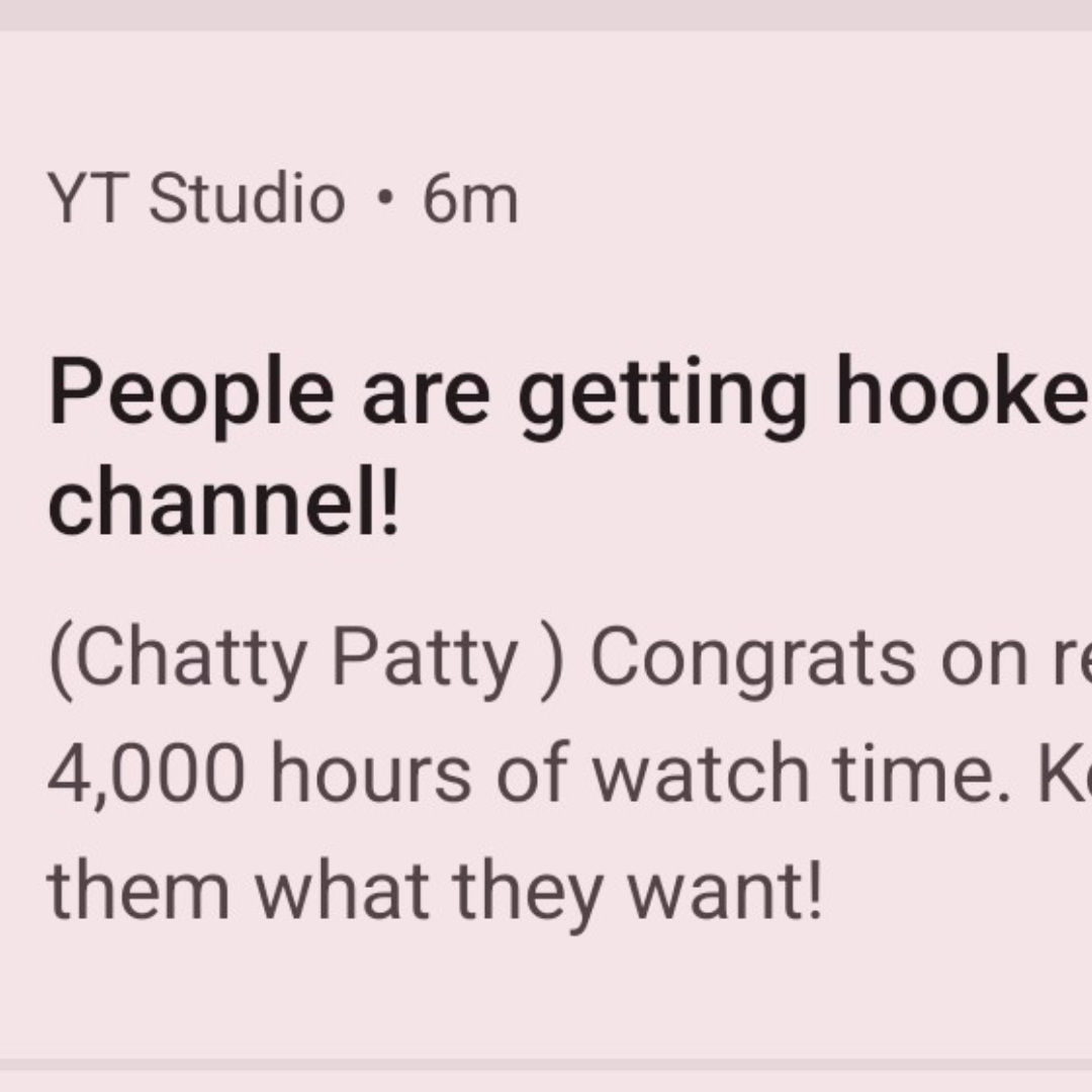 Post from Chatty Patty