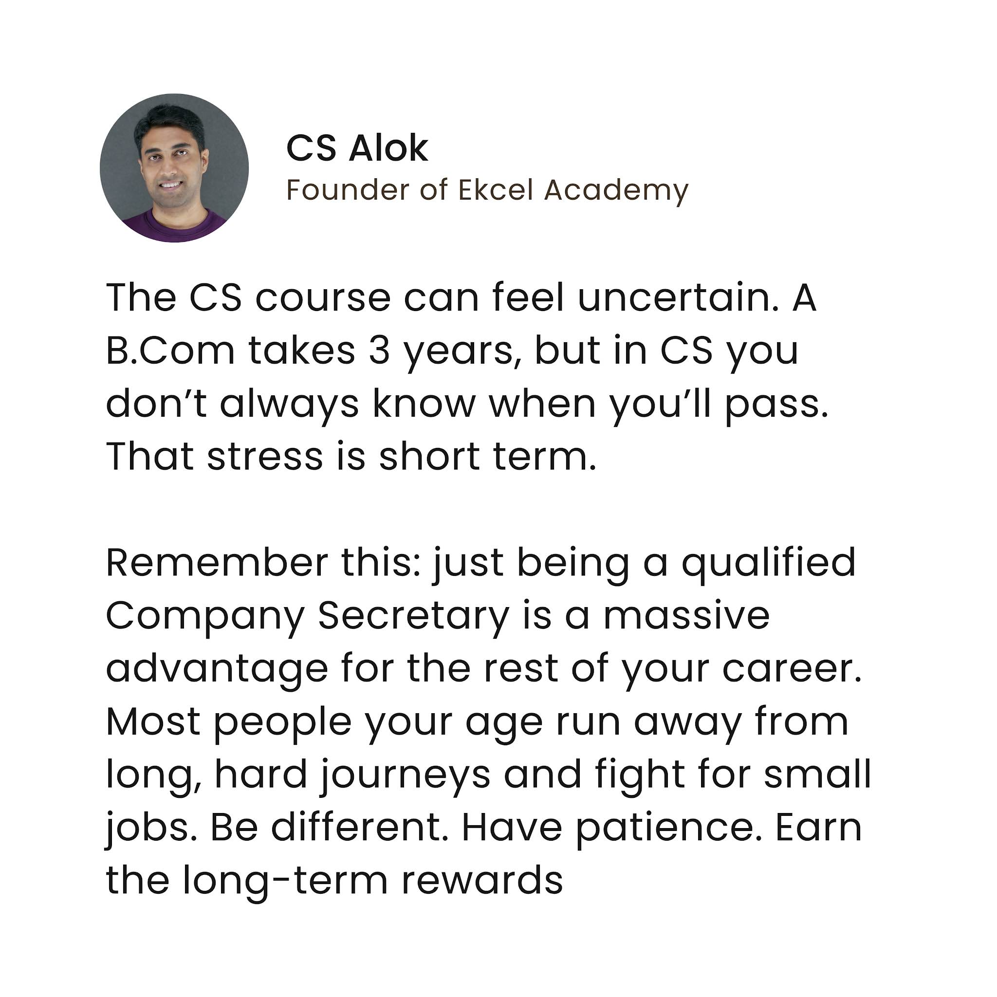 Post from Ekcel Academy - Company Secretary Coaching