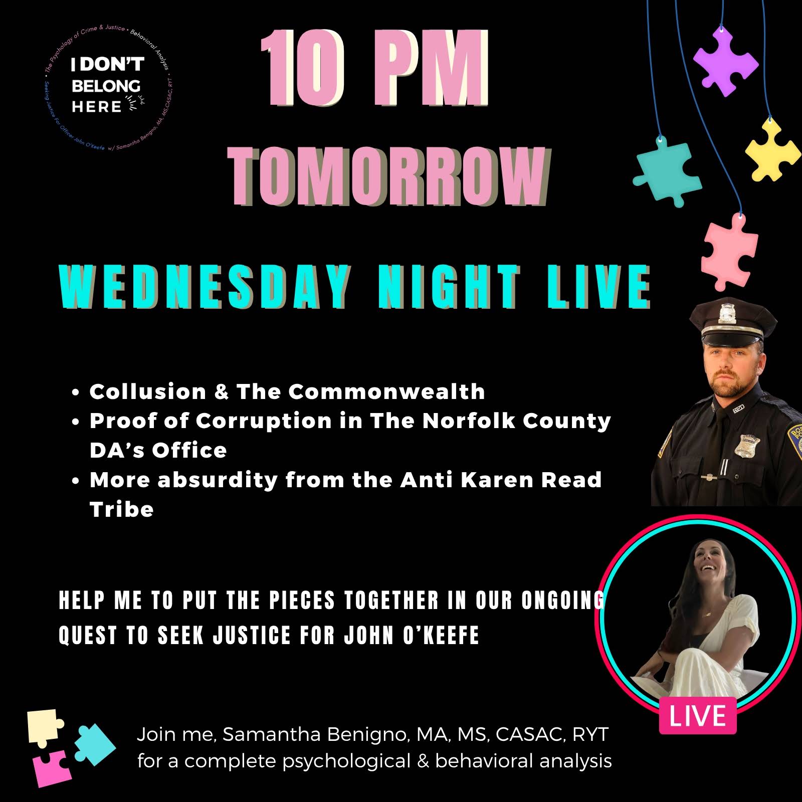 Post from I Dont Belong Here w/ Samantha Benigno, MS, MA