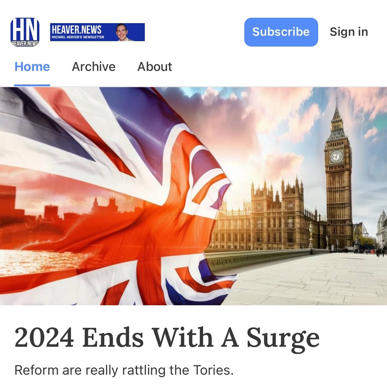 Post from Michael Heaver