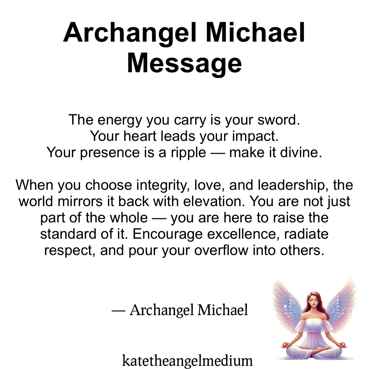 Post from Kate The Angelic Assassin