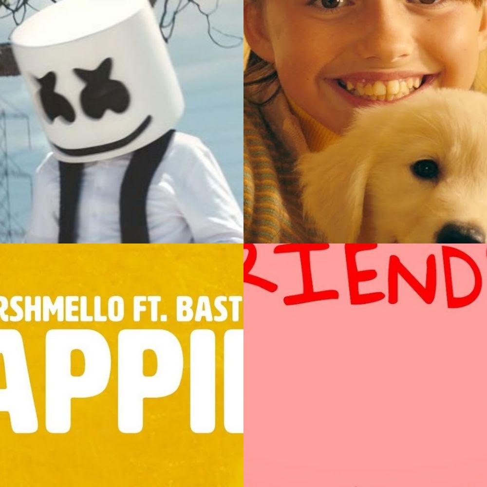 Marshmello ft. Bastille-Happier (lyrics video)