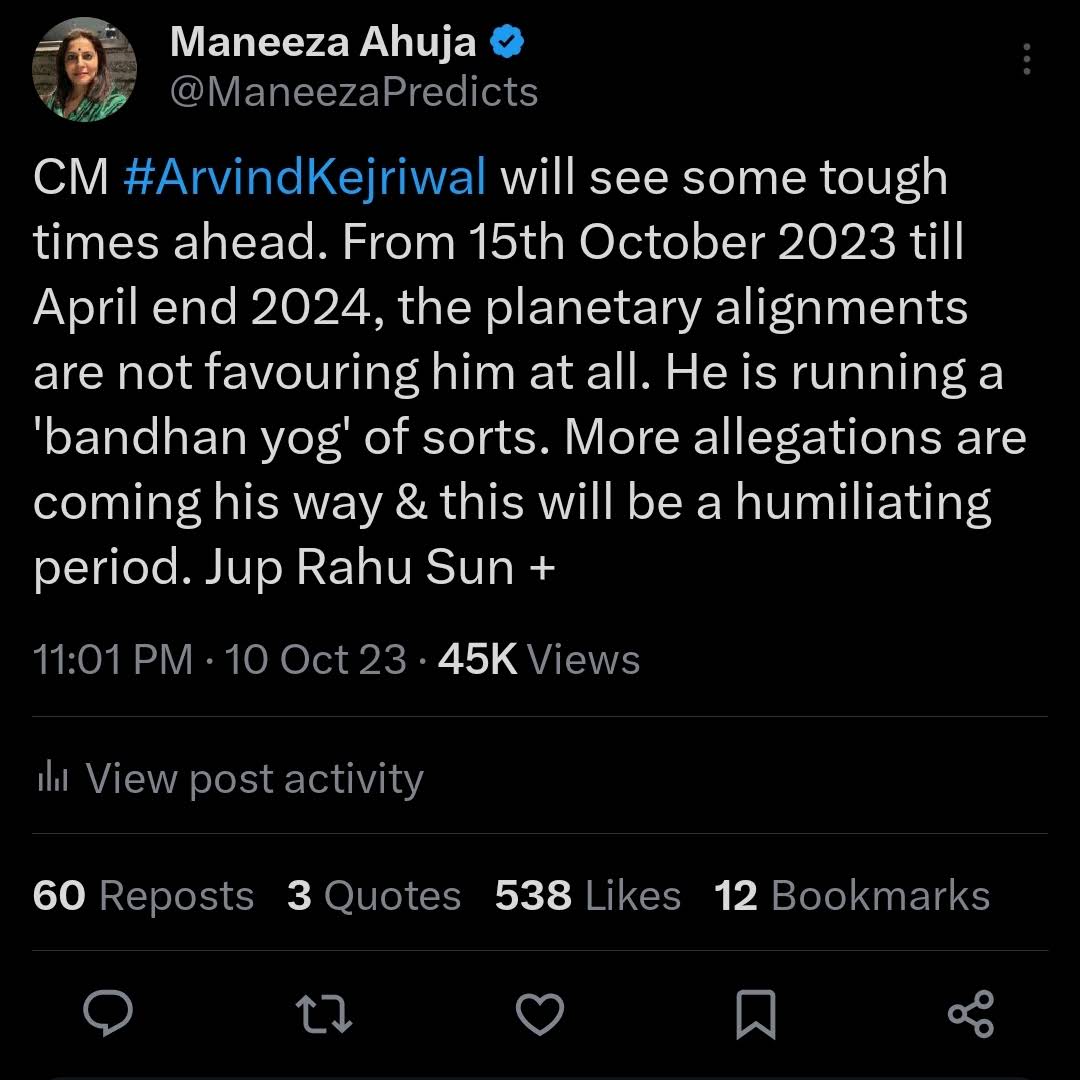Post from Maneeza Ahuja