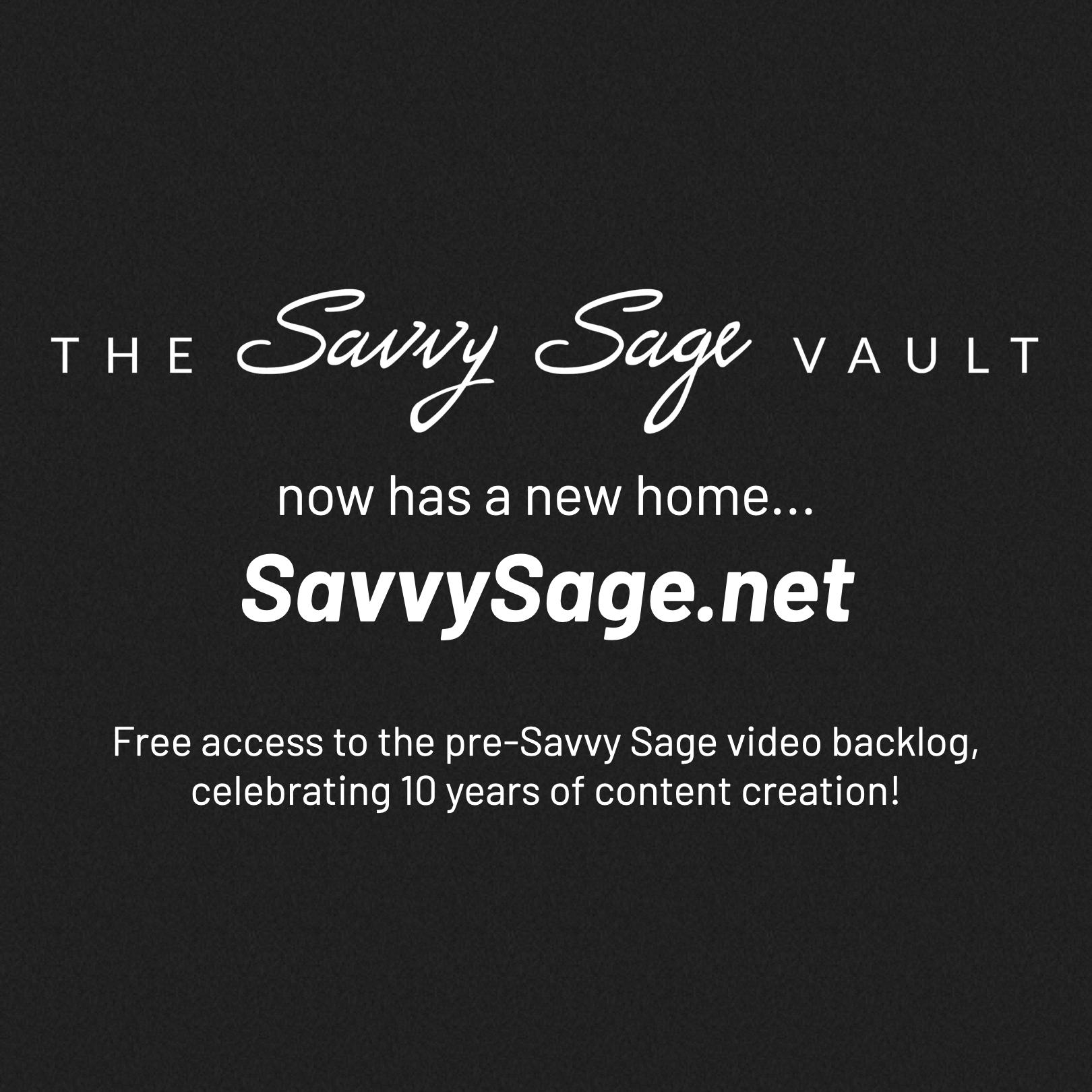 Post from Savvy Sage