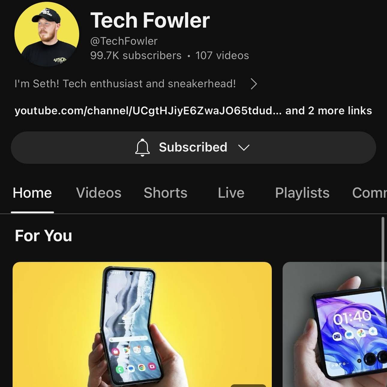 Post from Seth Fowler