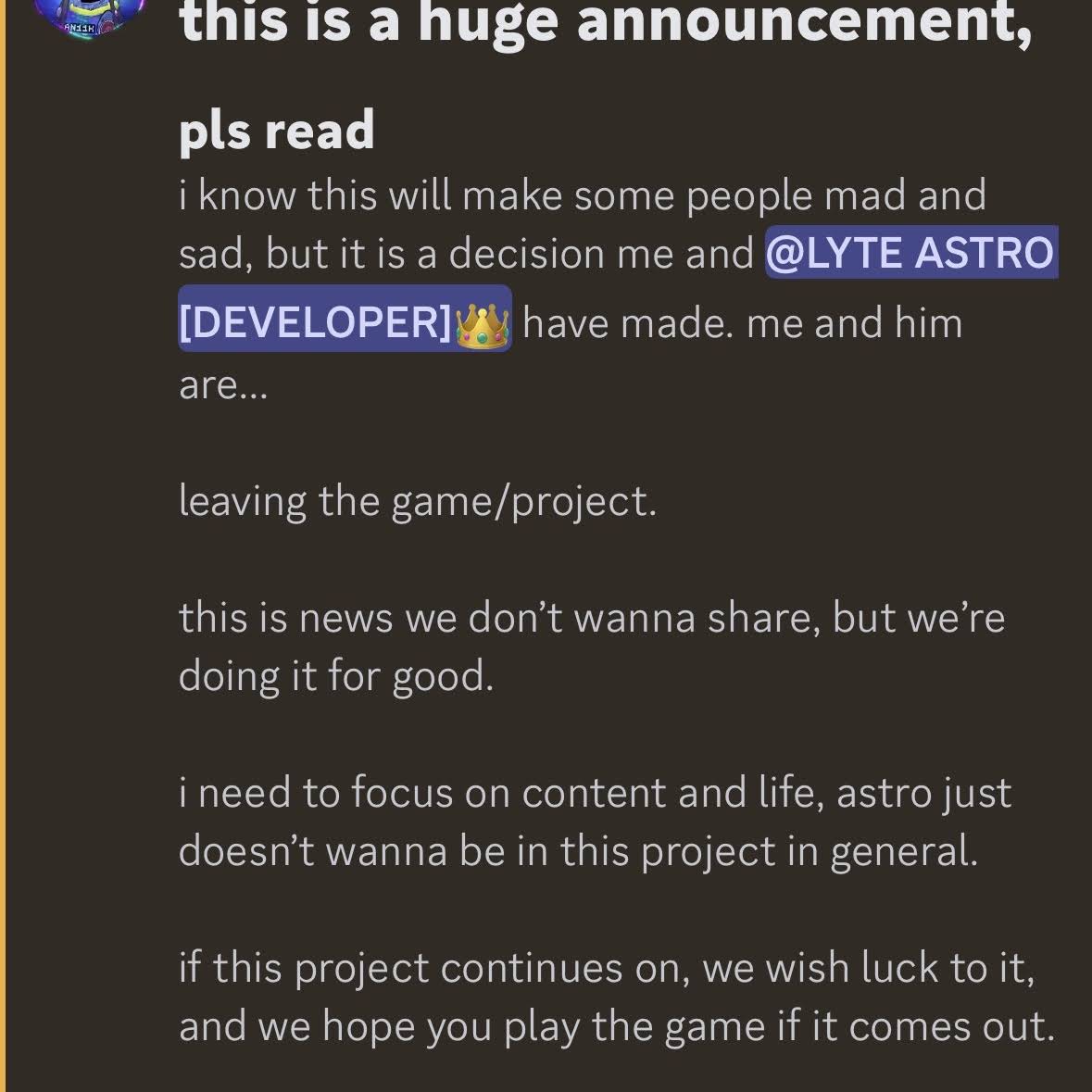 Post from UG-Man