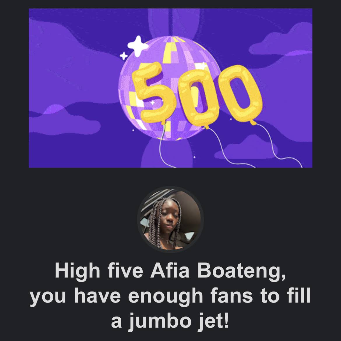 Post from Afia Boateng