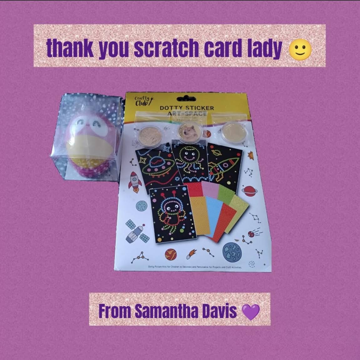 Post from Scratch card Lady