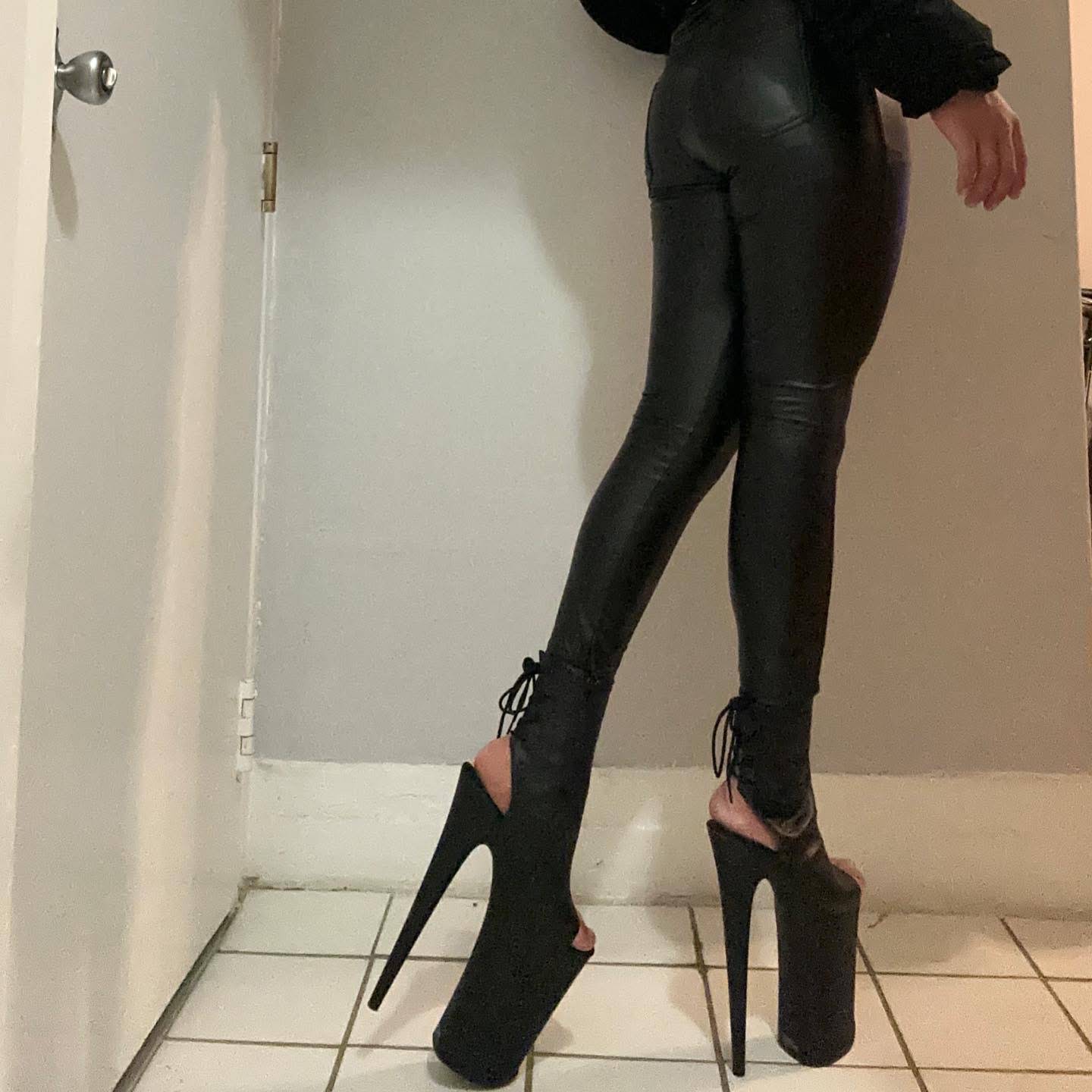 Post from 10 inch platform heels