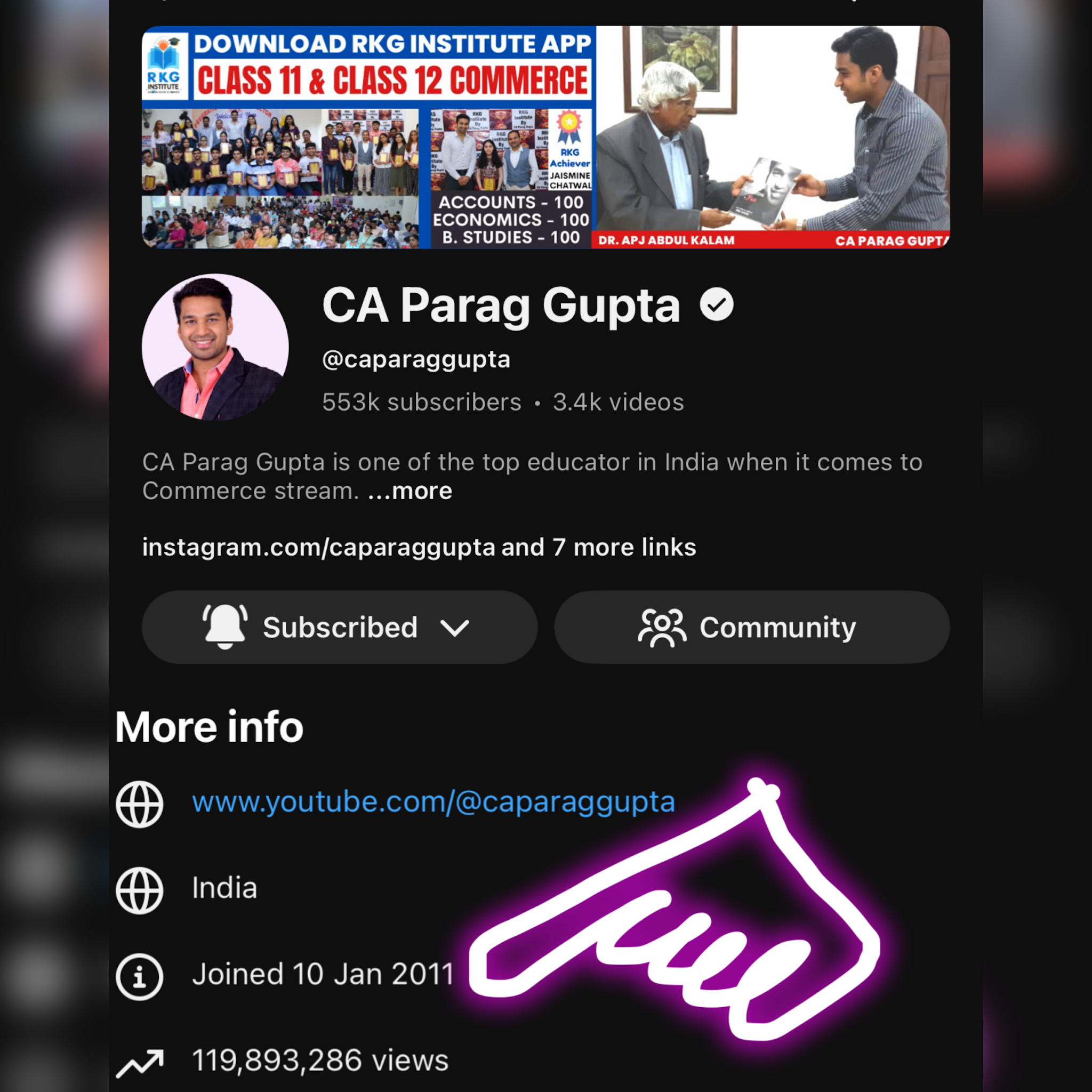 Post from CA Parag Gupta