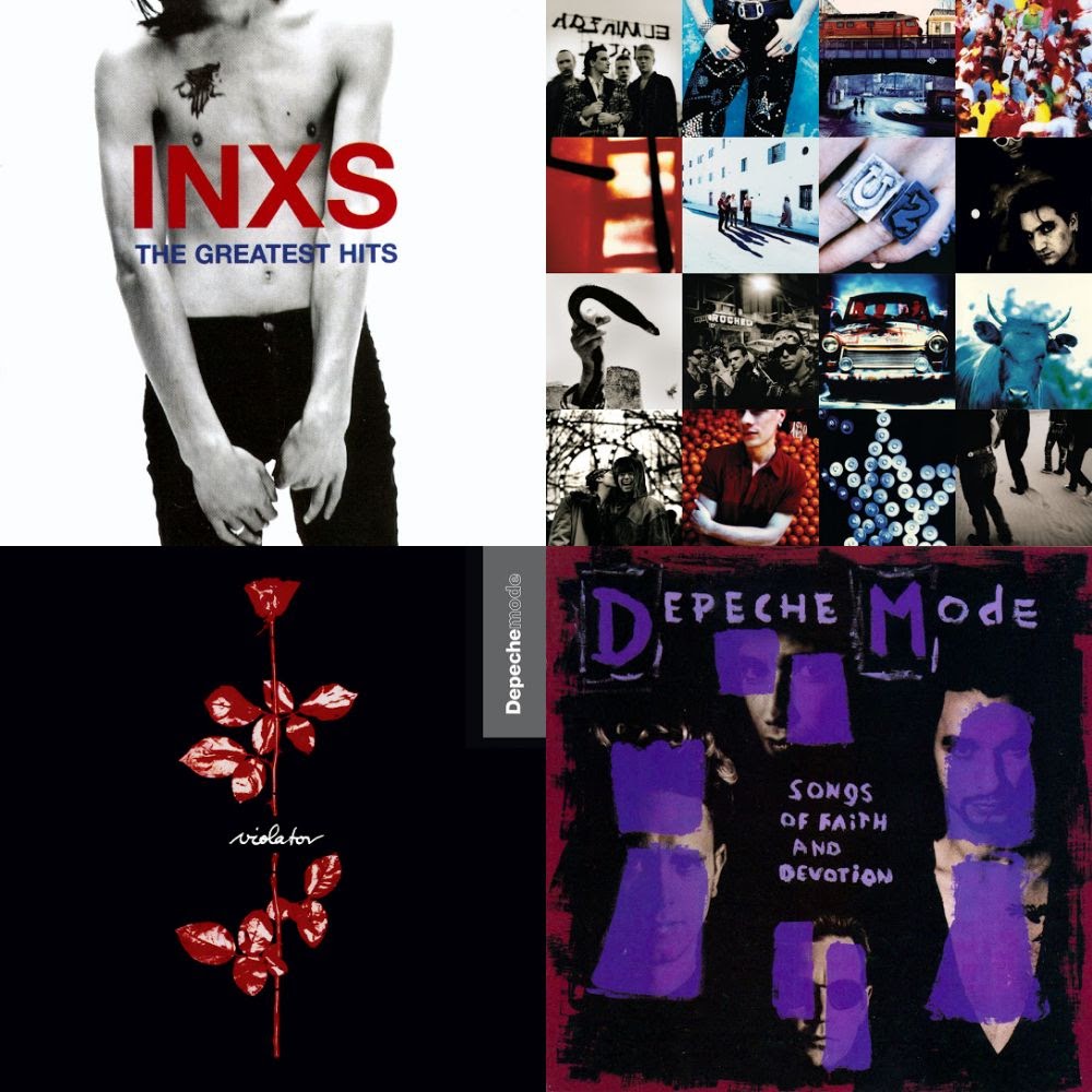 INXS,U2, DEPECHE MODE,REM,THE CURE