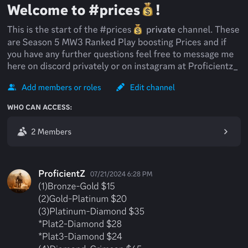 Post from Proficient FPS