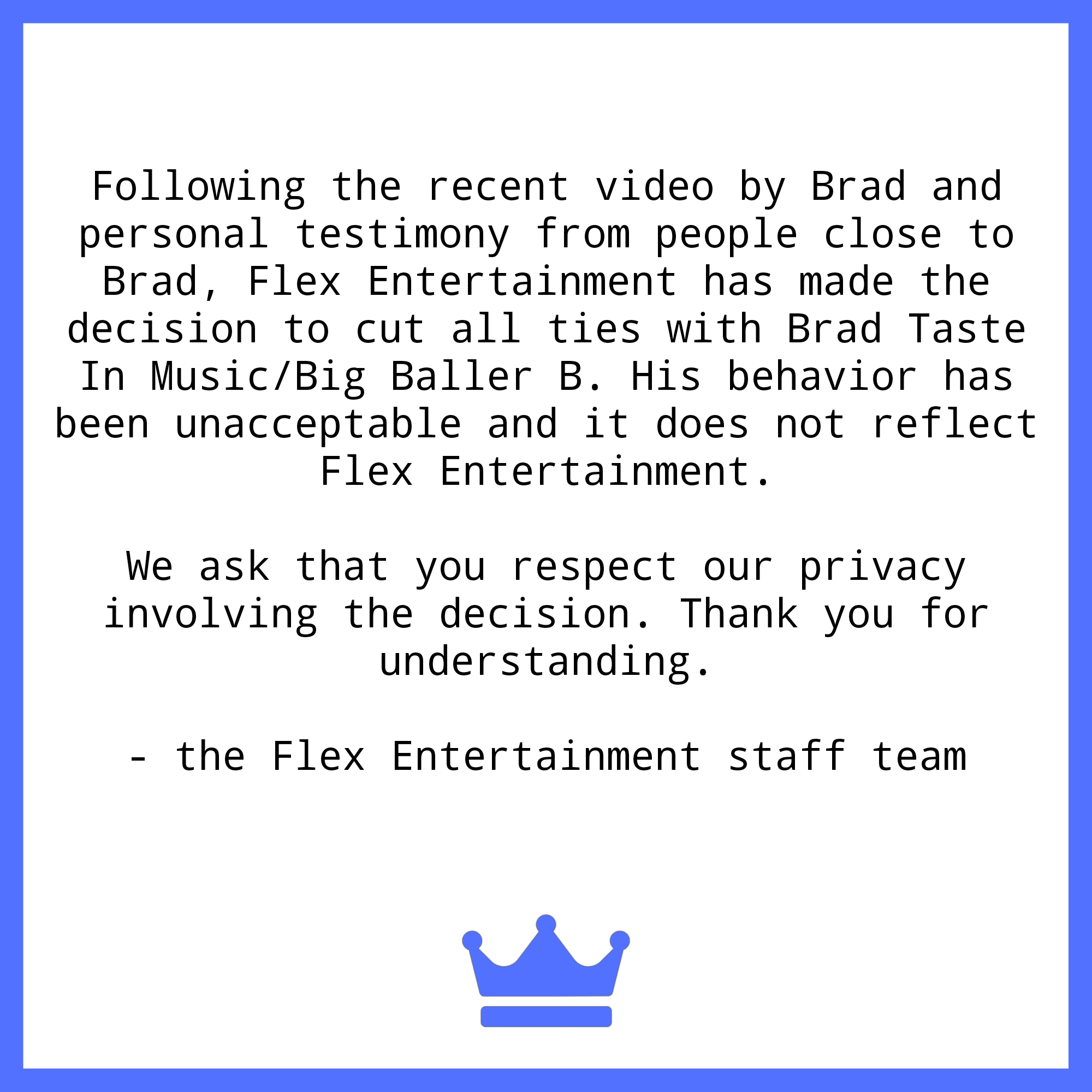 Post from Flex Entertainment